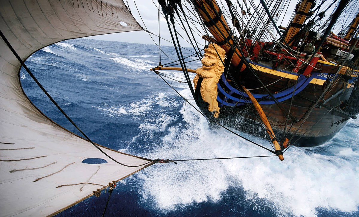 The ship Götheborg of Sweden sails to Stockholm | Götheborg of Sweden