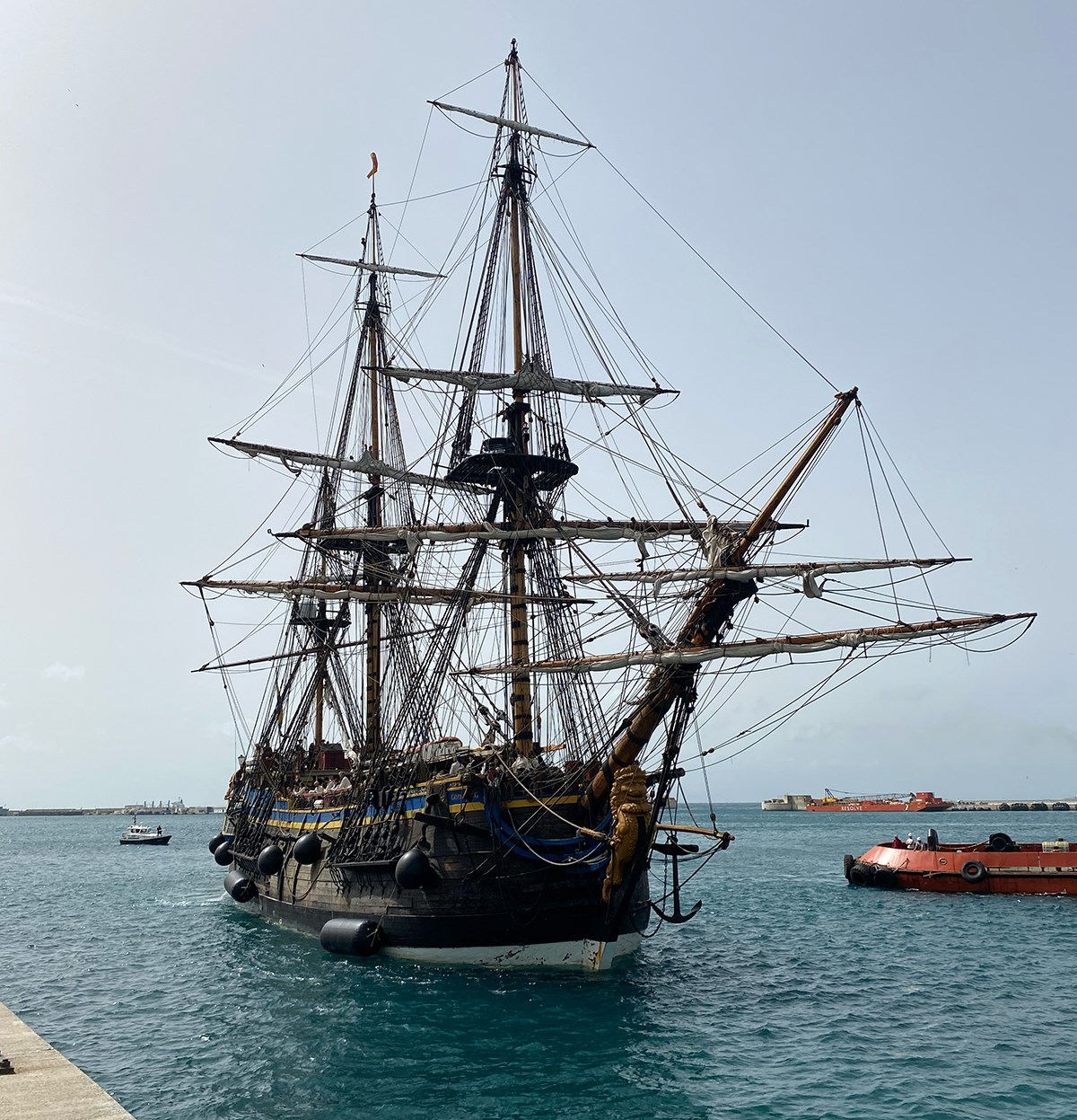Götheborg has arrived in Gibraltar | Götheborg of Sweden