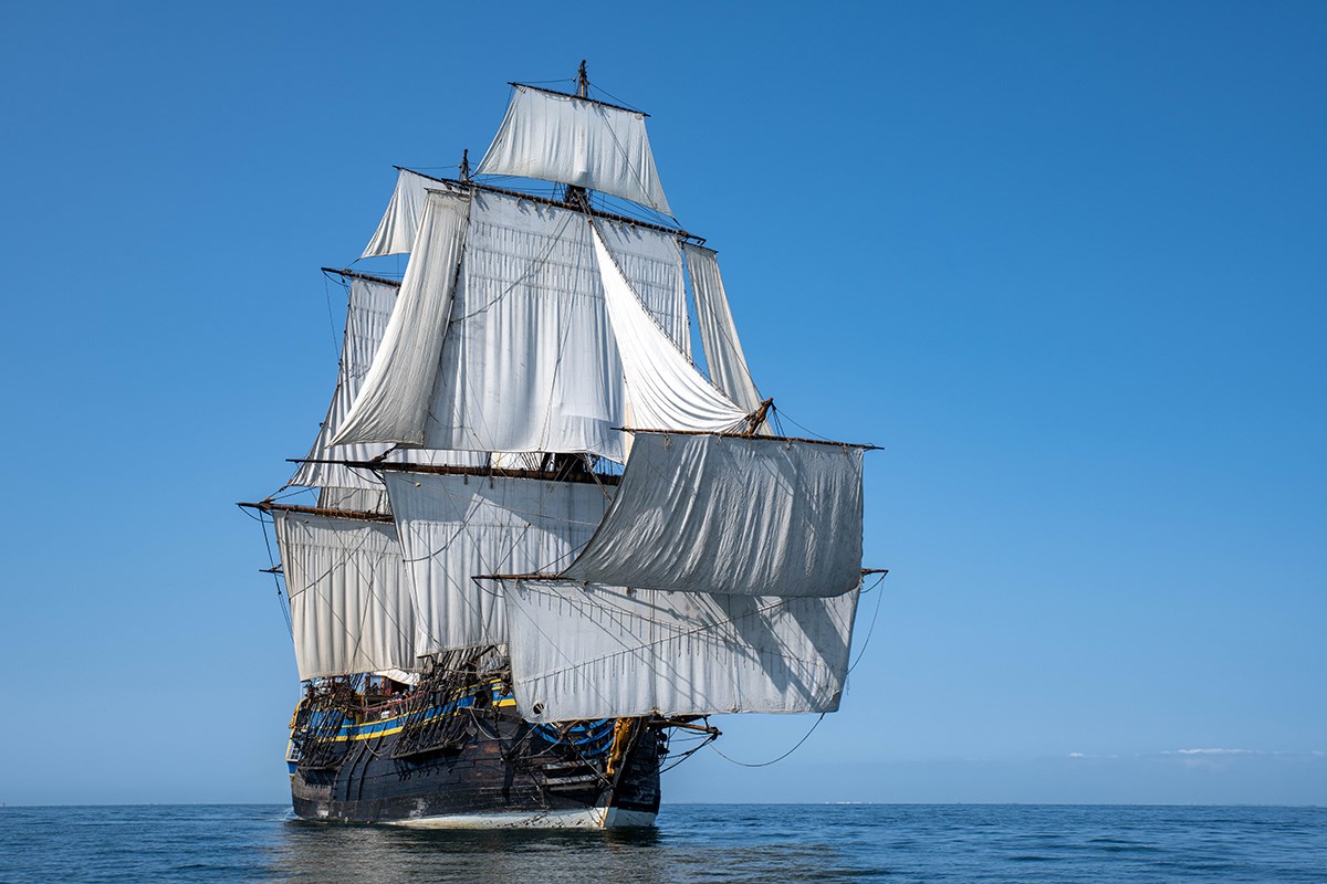 Götheborg is arriving to Gothenburg | Götheborg of Sweden