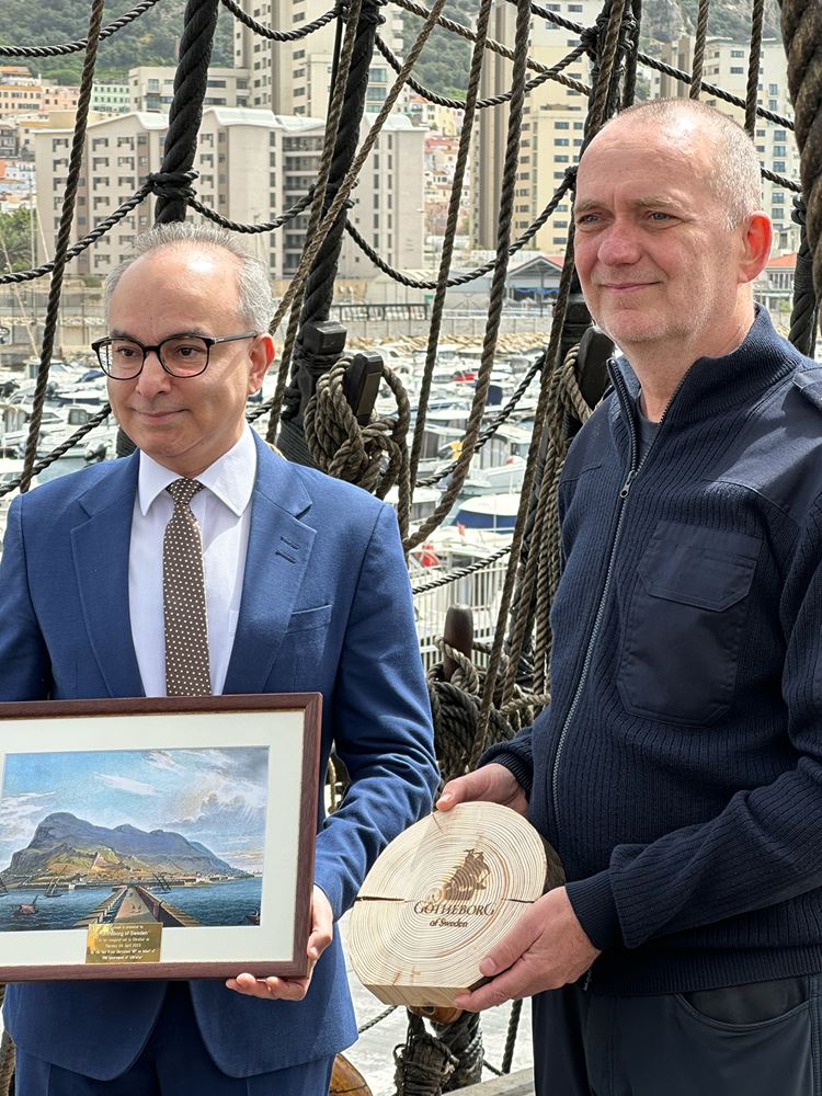 Götheborg has arrived in Gibraltar | Götheborg of Sweden